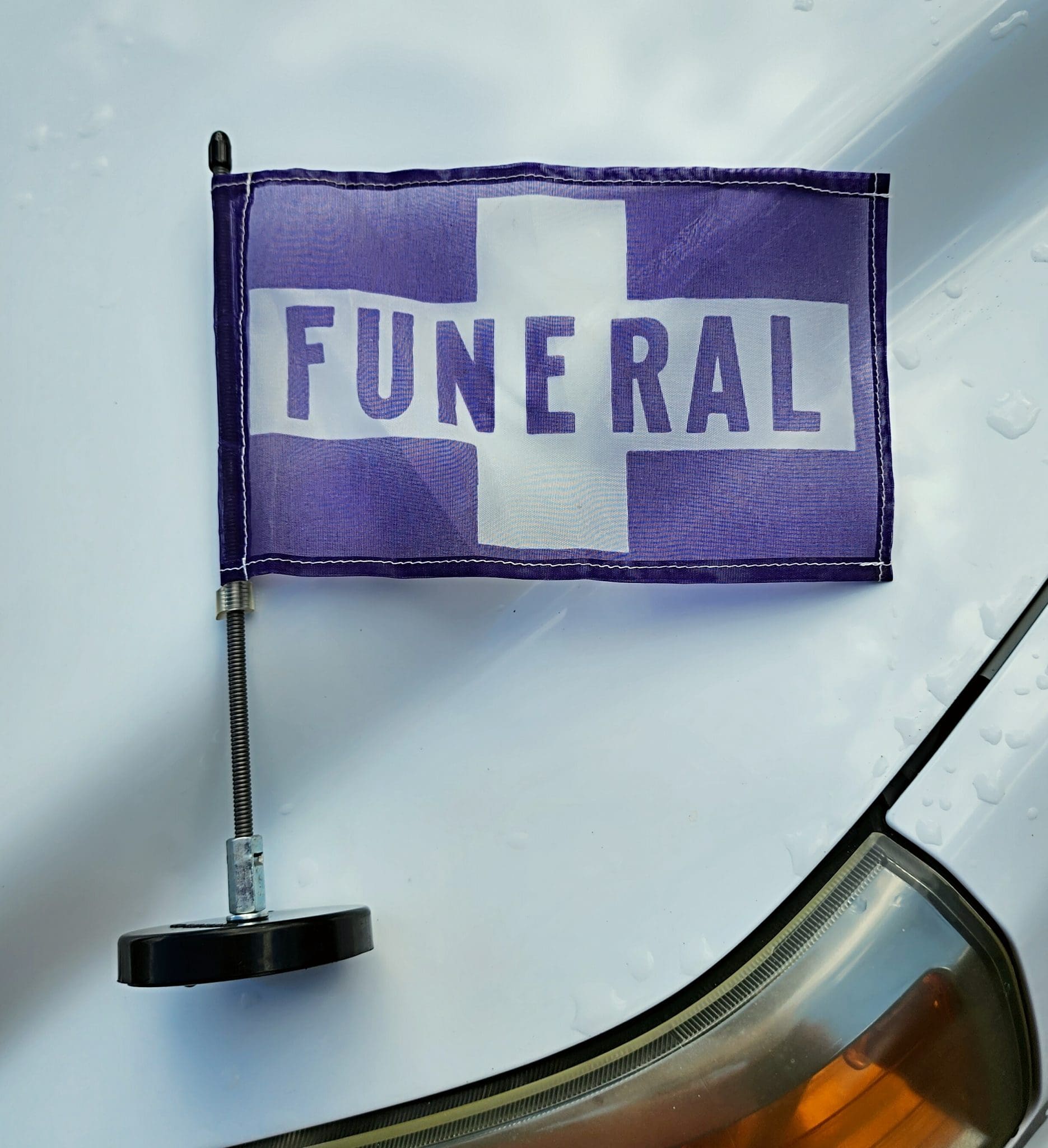 Vintage Funeral Flags, Hearse Flag, Mortuary - Oddities For Sale has unique